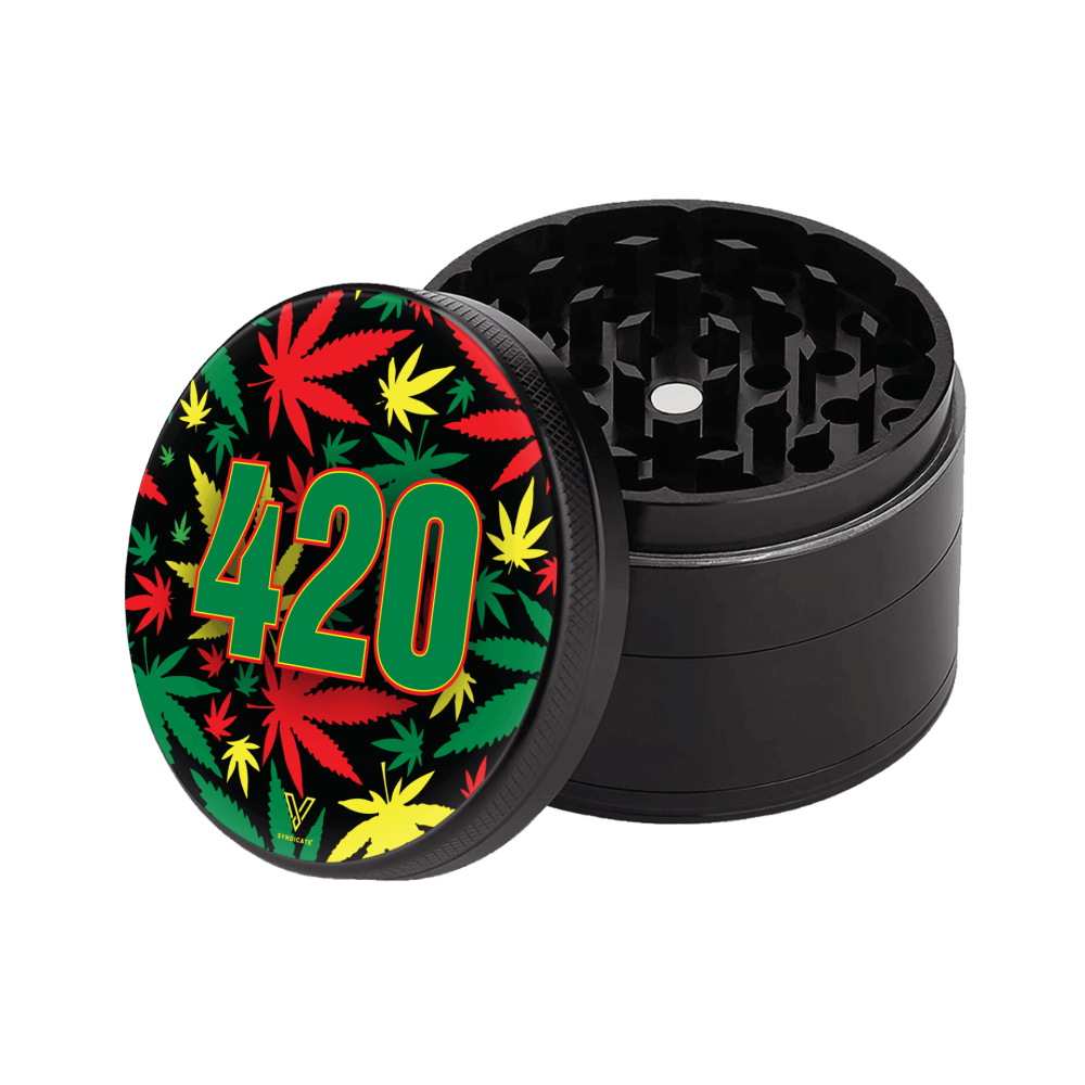 V Syndicate Sharpshred 4 Piece Grinder- 55mm | Discount Vape Pen